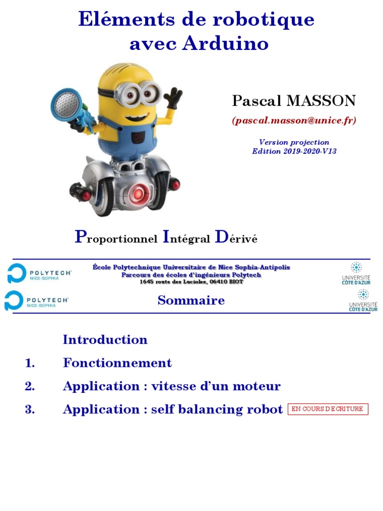 Robotique Arduino : Contrôle PID Simplifié | PDF | Régulation ...