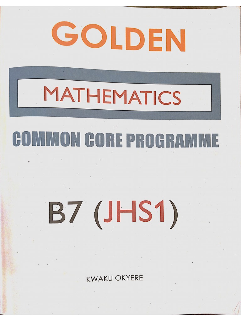 B 7 Mathematics Text Book | PDF