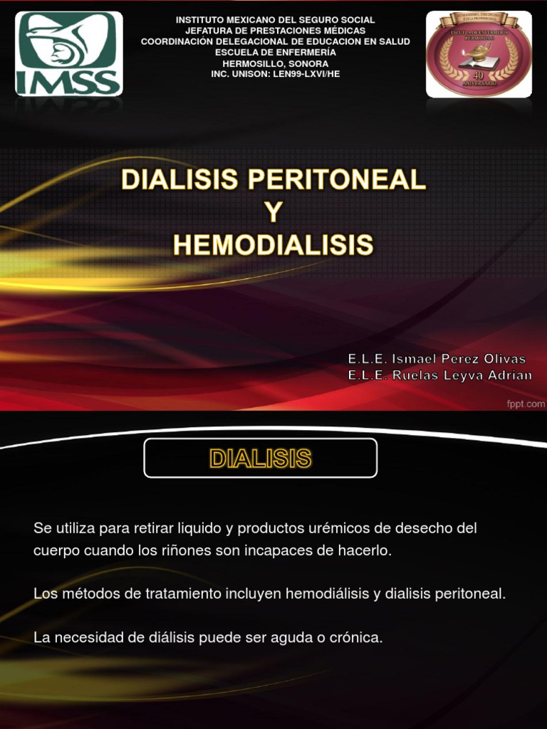 Dialisis y Hemodialisis | PDF | Hemodiálisis | Ciencias de la Salud