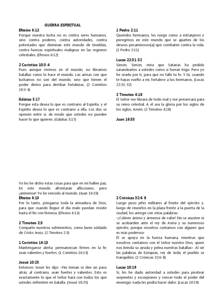 Guerra Espiritual | PDF | Cristo (título) | Creencia religiosa y doctrina
