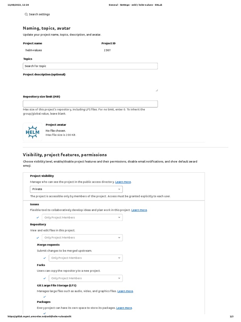 General Settings Enbl - Helm-Values GitLab | PDF | Computer File | Computer Engineering