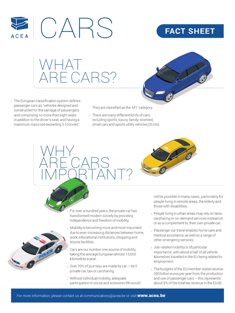 Factsheet Cars | PDF | Car | European Union