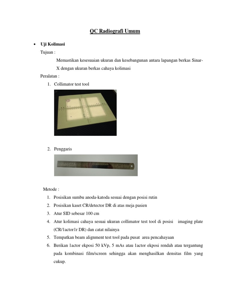 QC Report Medical Physics | PDF