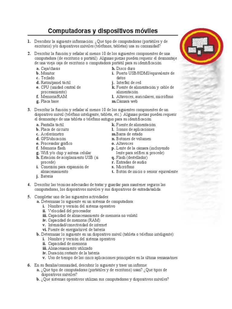 Computadoras y Dispositivos Mo Viles | PDF | Hardware de la computadora | Tableta