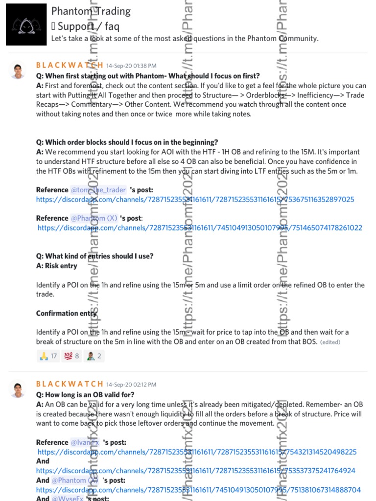 Phantom Trading Support Faq Pdf Market Economics