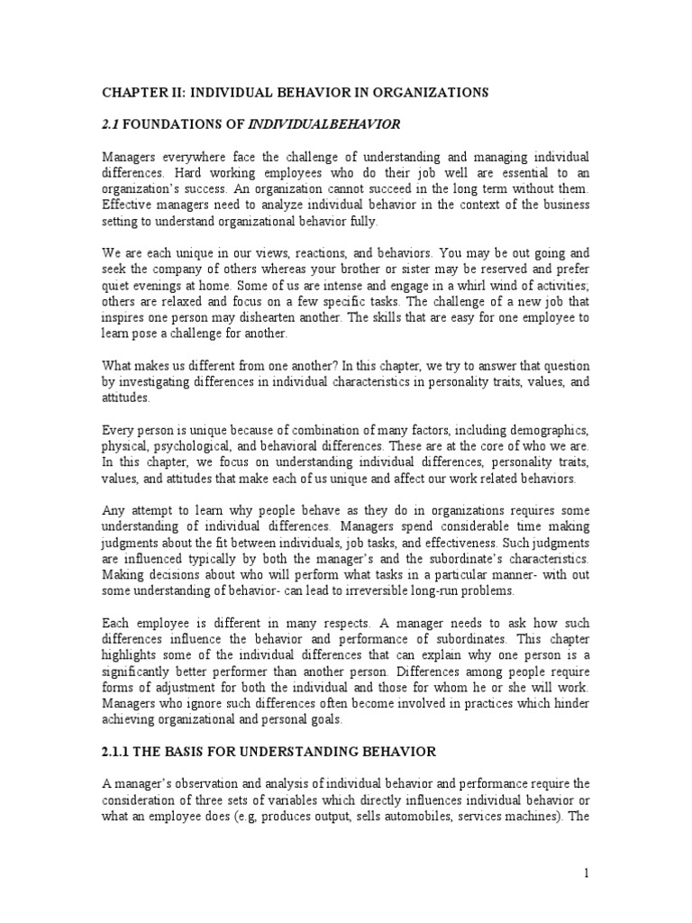 CH-2 Ob | PDF | Perception | Extraversion And Introversion