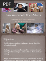 Comprehensive Geriatric Assessment | PDF | Geriatrics | Dementia