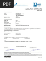 Weigh Balance Calibration Certificate | PDF | Calibration | Weighing Scale