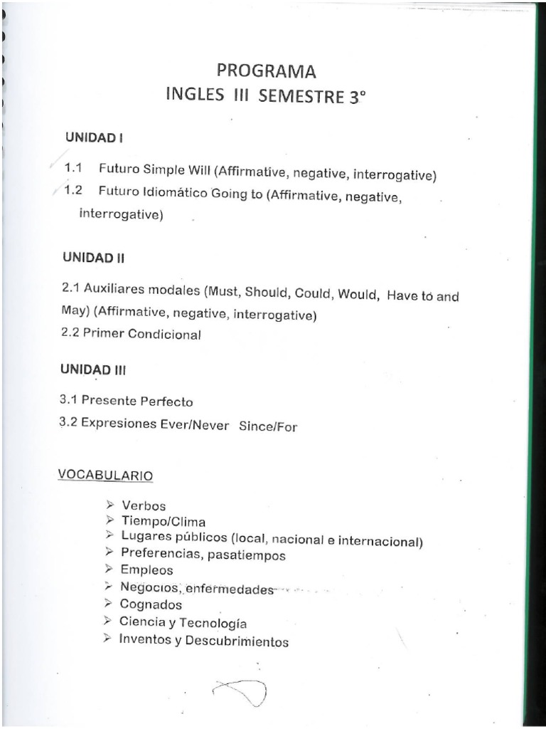 Manual Inglés 3 | PDF