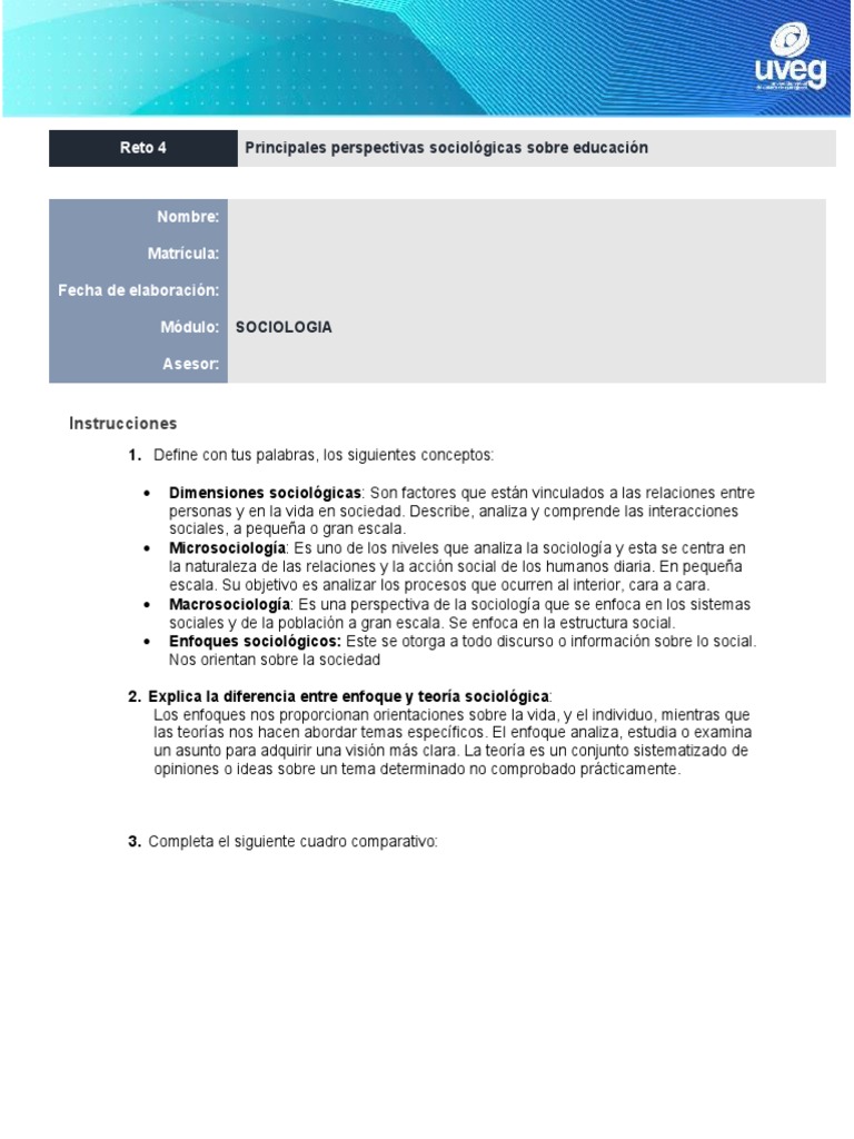Reto 4 | PDF | Sociología | Desigualdad social
