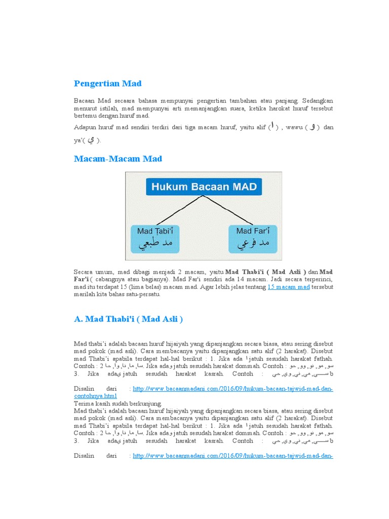 Pengertian Mad | PDF