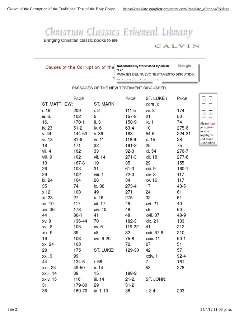 Causes of The Corruption of The Traditional Text of The Holy PASSAGES ...