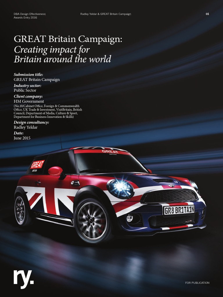 DBA Radley Yeldar GREAT Britain Campaign | PDF | Brand | United Kingdom