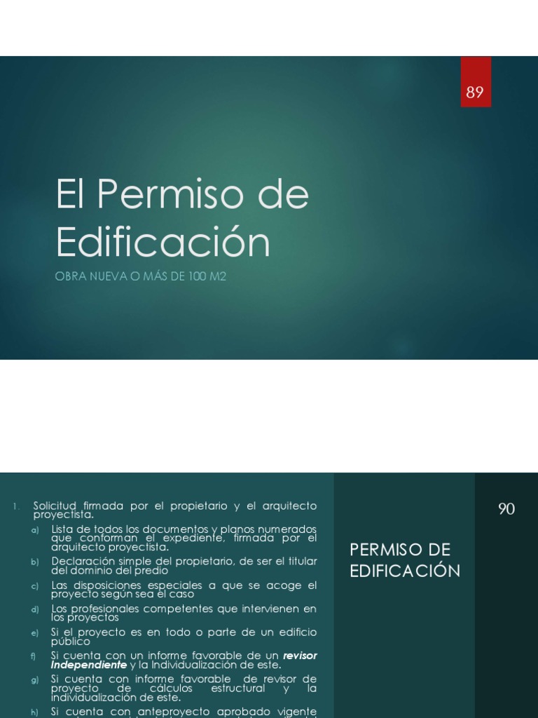 Permiso de Edificacion Parte 2 | PDF | Arquitecto