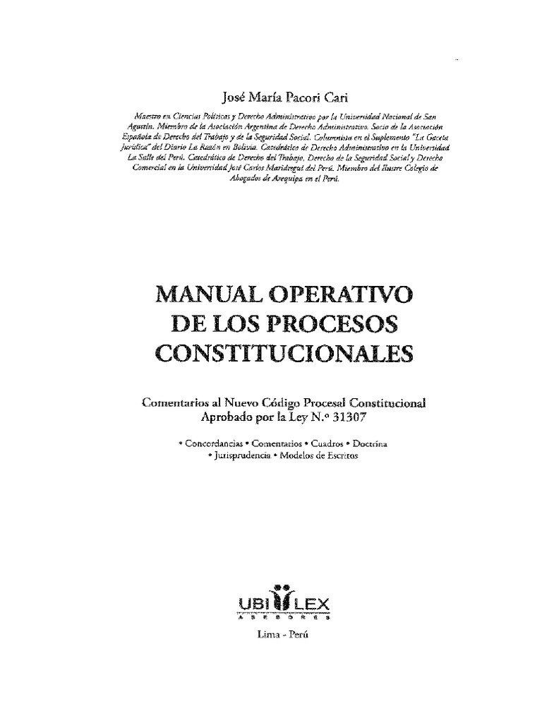 Manual Operativo de Procesos | PDF