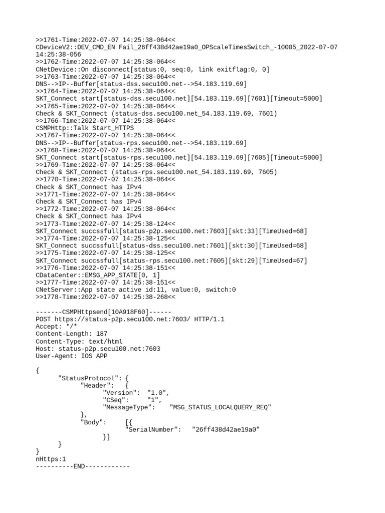 Log | PDF | Hypertext Transfer Protocol | Computer Architecture