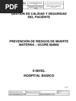 Score Mamá y Claves Obstétrica | PDF