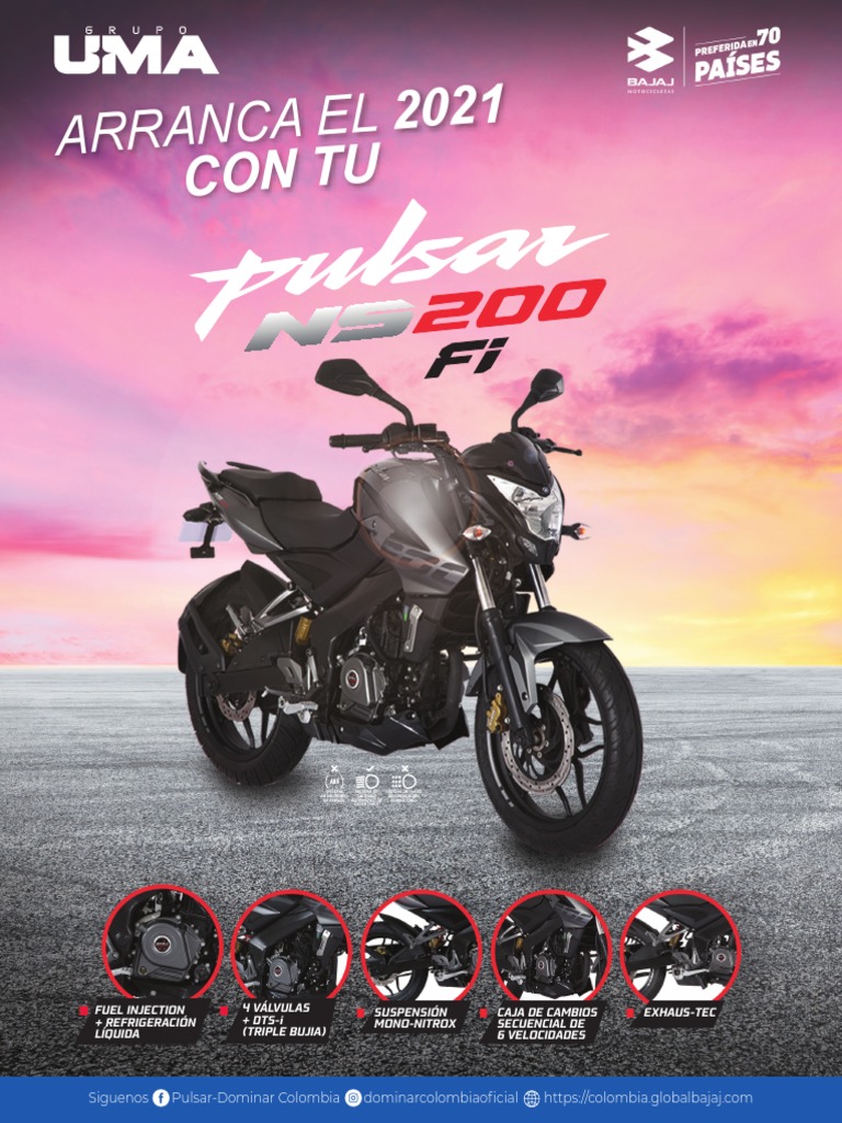Pulsar NS 200 Fi | PDF | Inyección de combustible | Bienes manufacturados