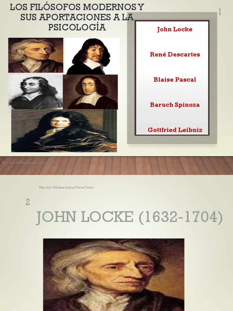 6 Los Filósofos Modernos-Look | PDF | René Descartes | John Locke