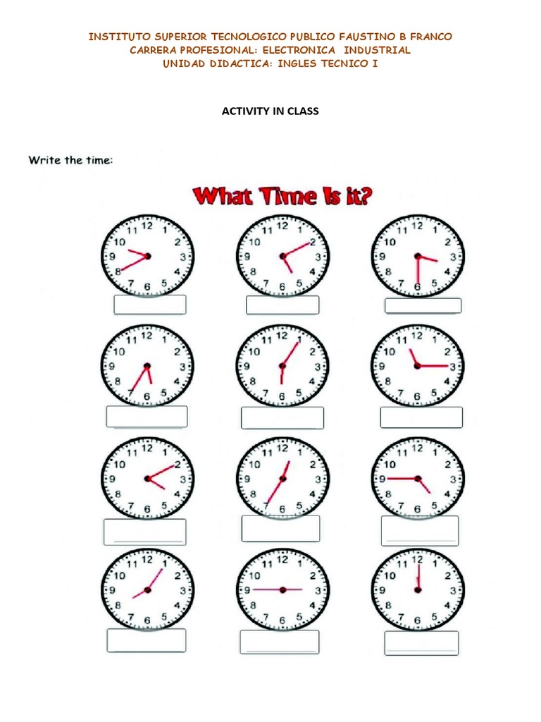 Activity in Class | PDF