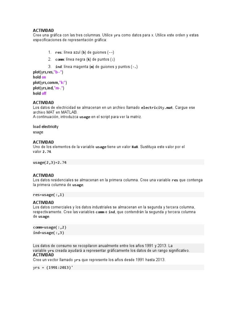 Matlab Curso Basico | PDF | Transformada rápida de Fourier | Estructura ...