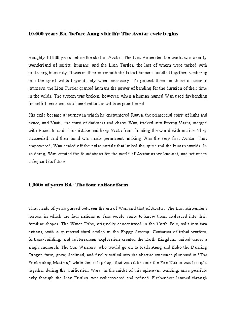 The Origins and Evolution of the Avatar World: From the First Avatar ...