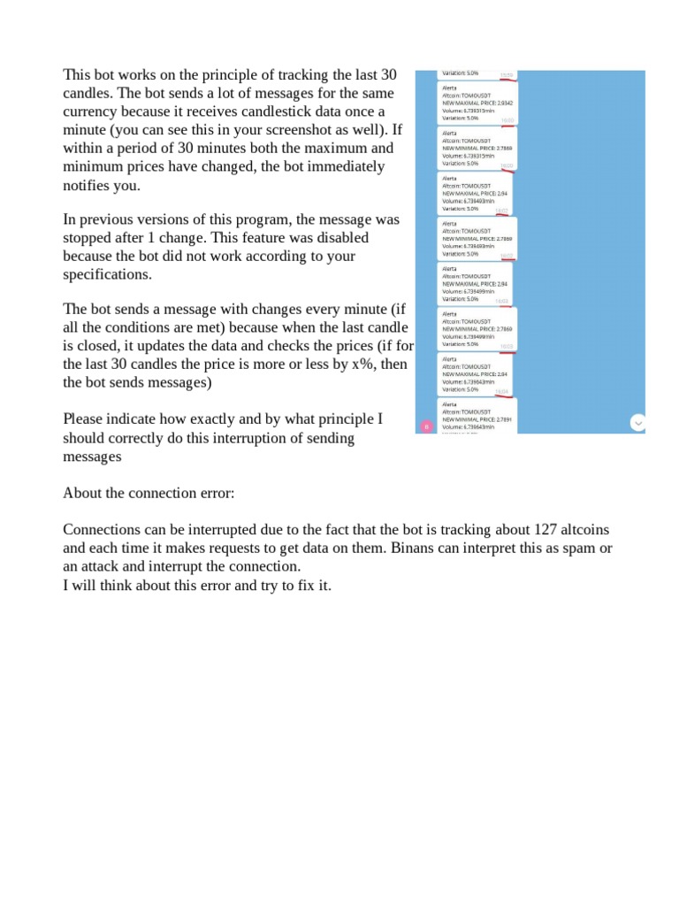 Binance Error and Message | PDF