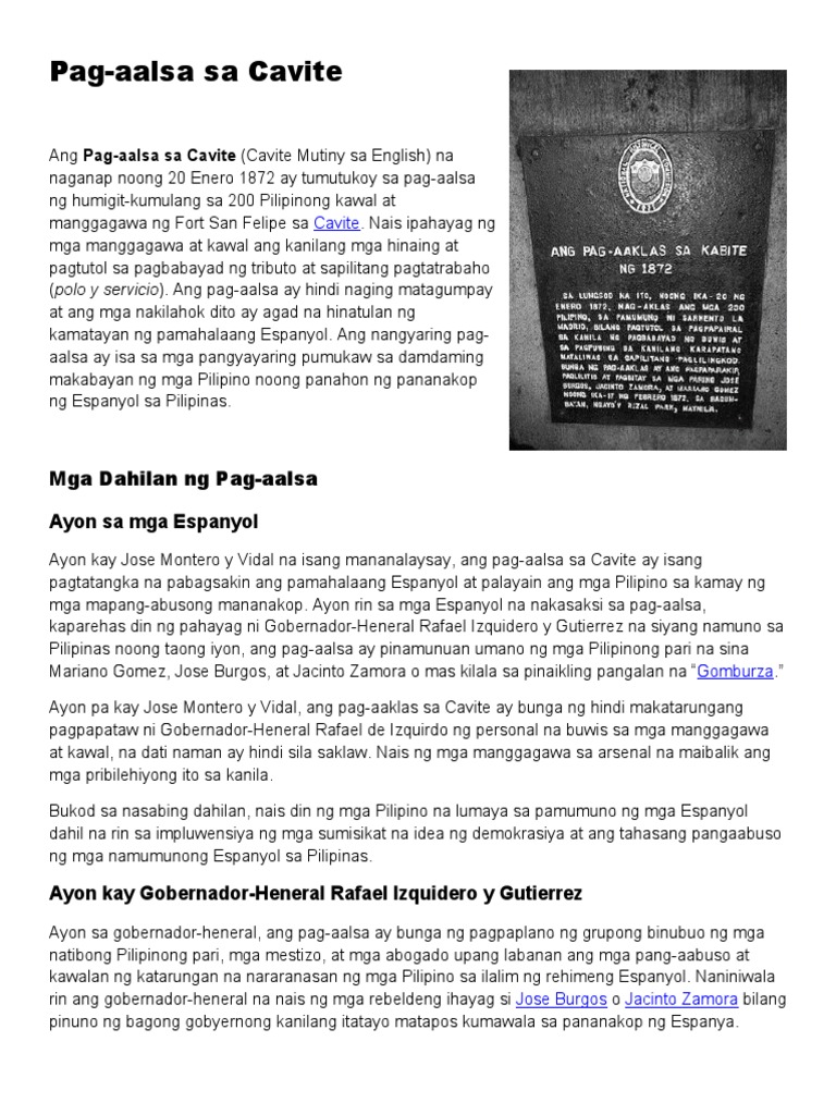 Pag-Aalsa Sa Cavite Secured | PDF