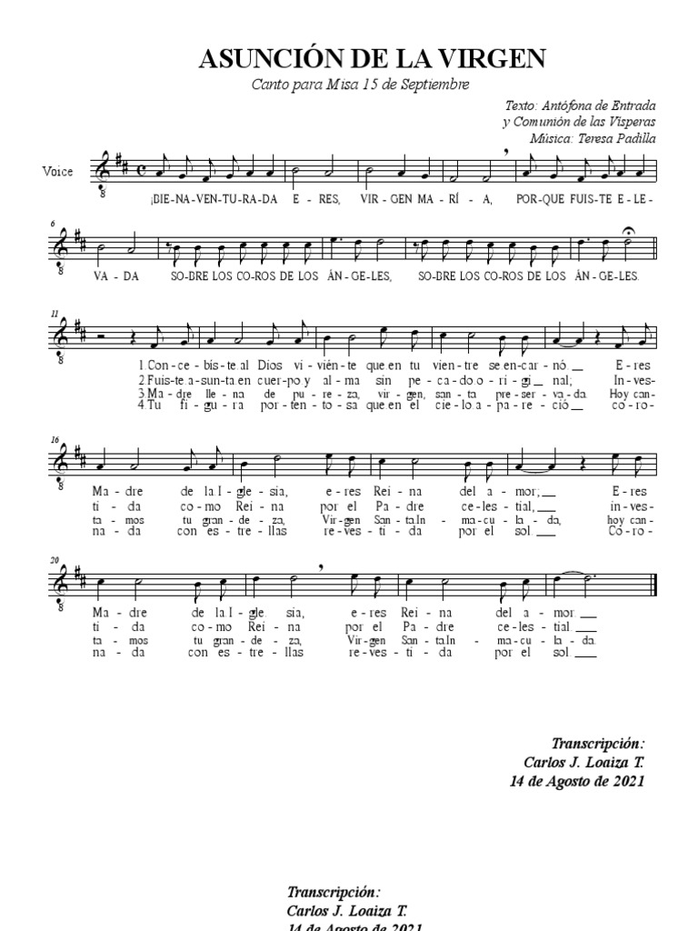 Asunción de La Virgen | PDF