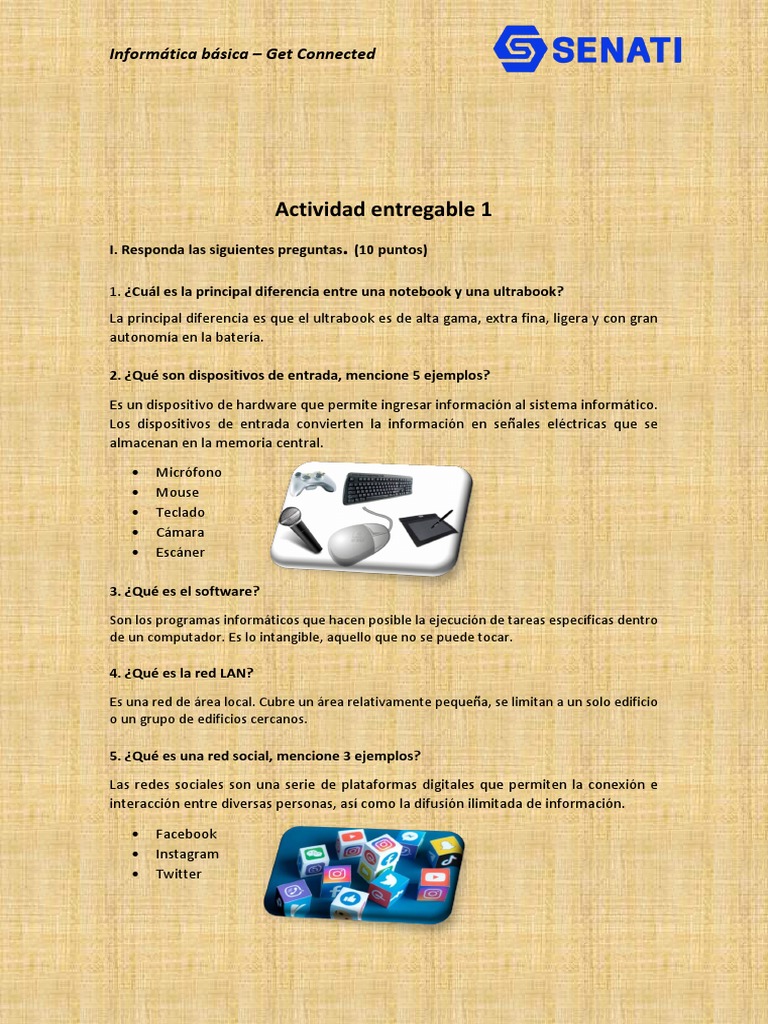 Entregable-Informatica 01 | PDF | Hardware de la computadora | Sistema operativo