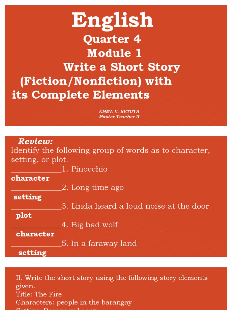 English Q4 - Module 1 | PDF