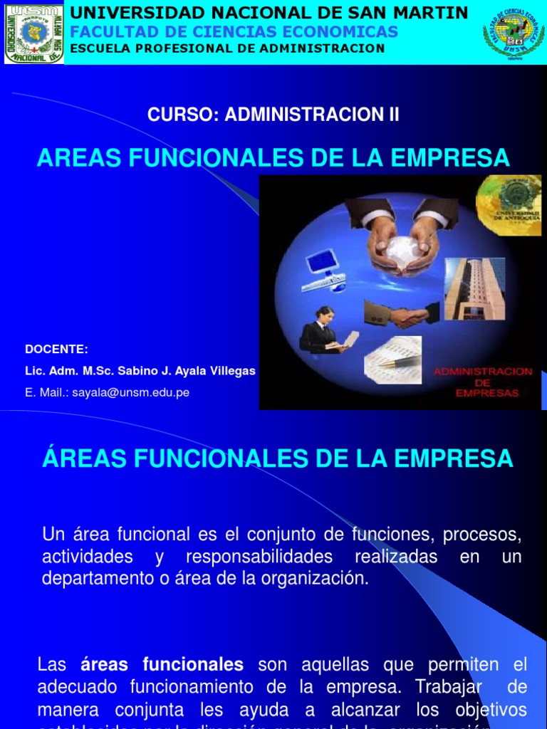Areas Funcionales de La Empresa | PDF | Gestión de recursos humanos | Marketing