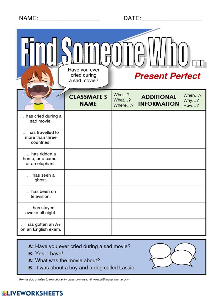 Find Someone Who | PDF