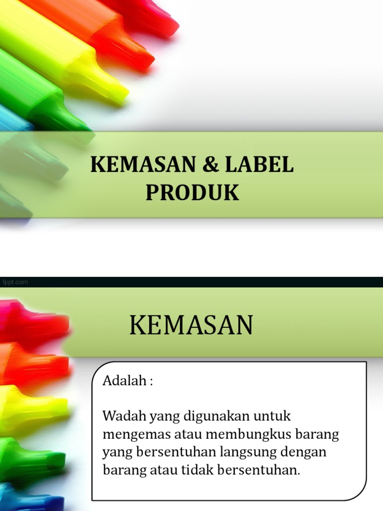 Kemasan Dan Label Produk | PDF