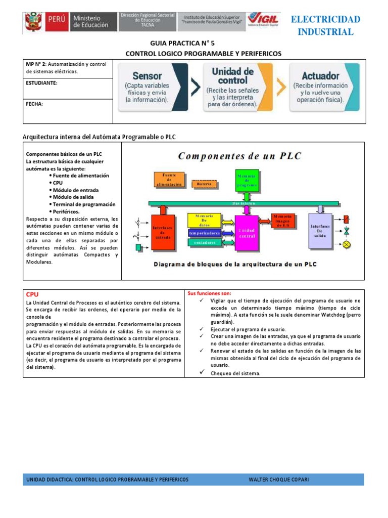5-Practica PLC y Perifericos. | PDF | Almacenamiento de datos de la ...