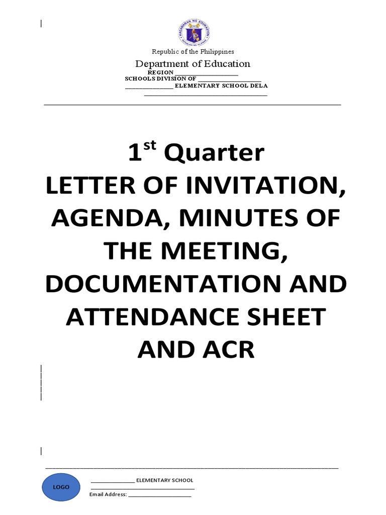 1st To 4th Virtual Hrpta Meeting Sample | PDF | Oath Of Office | Teachers