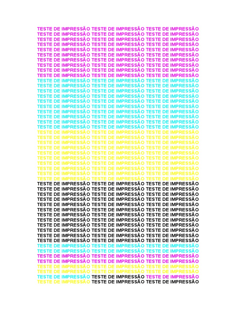 Teste de Impressão | PDF