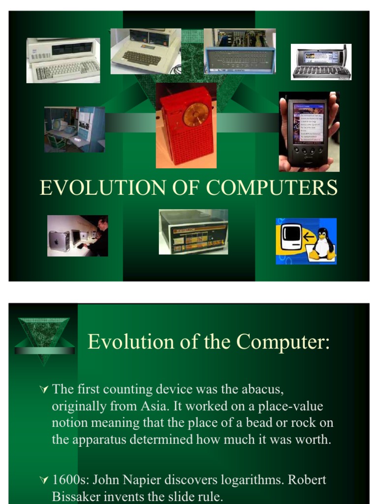 Evolution of Computers | Download Free PDF | Microsoft Windows ...