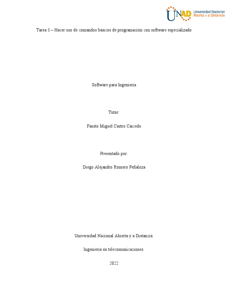 Tarea 3 - Hacer Uso de Comandos Basicos de Programacion Con Software ...