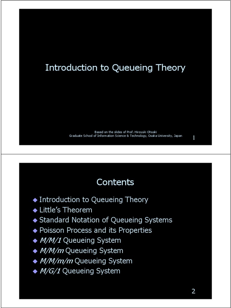 Queueing 1 | PDF | Statistical Theory | Probability Theory