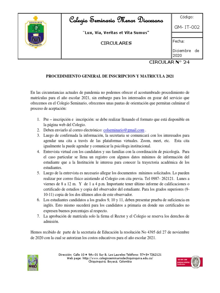 Circular 24 2020 | PDF