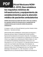 Nom 205 Ssa1 2002 | PDF | Hospital | Cirugía