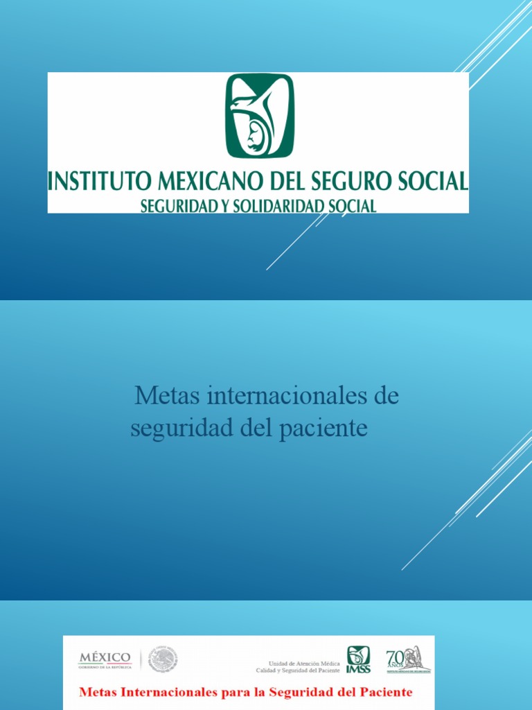 Metas Internacionales Imss | PDF