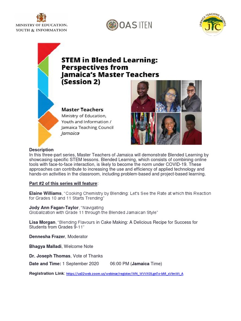 Blended Learning Webinar Session 2 Brochure | PDF