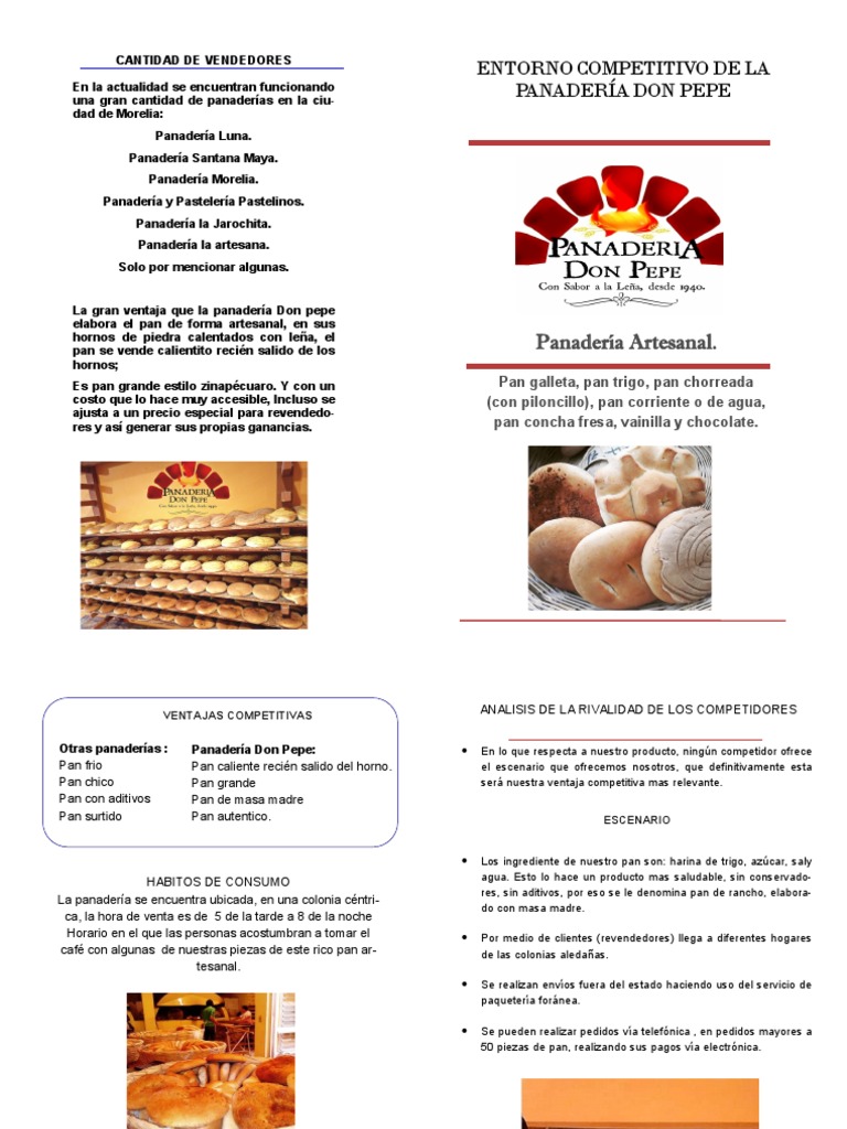 Diptico Panaderia | PDF | Panes | Panadería