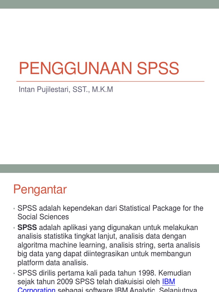 Sesi 17 Penggunaan SPSS | PDF
