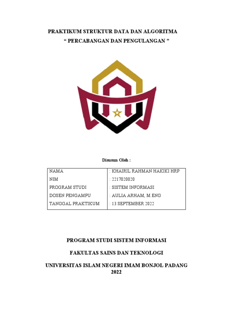 Praktikum Struktur Data Dan Algoritma | PDF