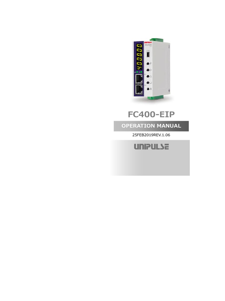Ug FC400-EIP 1.06en | PDF | Calibration | Weighing Scale
