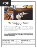 Analysis of Dalí's Persistence of Memory | PDF | Salvador Dalí