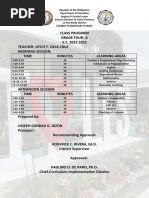 Grade 3 Class Program 2022-2023 | PDF | Schools | Learning